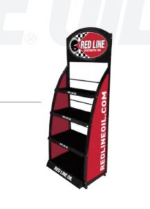 Tall red/black Display Rack - RedLineOil